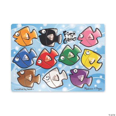 Melissa & Doug Fish Colors Mix 'n Match Jigsaw Puzzle, 11 Pcs ...
