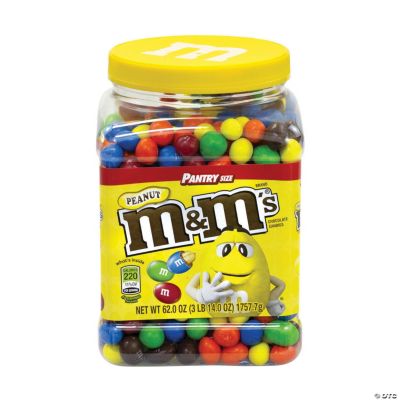 M&M's Milk Chocolate Peanut Candies Jar, 62 oz | Oriental Trading