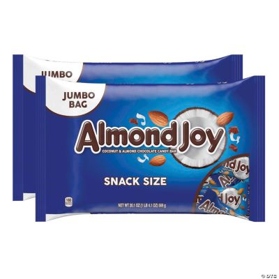 ALMOND JOY Snack Size Candy Bars - 2 Pack, 20.1oz bags | Oriental Trading