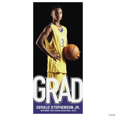 Custom Photo Graduation Sports Vertical Banner | Oriental Trading
