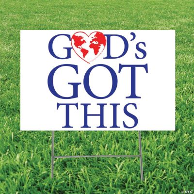 23" x 15" God’s Got This Yard Sign | Oriental Trading