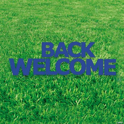20" x 20" Welcome Back Letters Yard Sign - 11 Pc. | Oriental Trading
