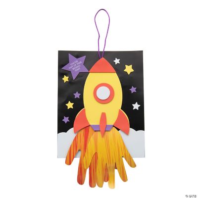 Father’s Day Handprint Rocket Sign Craft Kit - Makes 12
