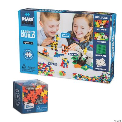 PlusPlus Learn To Build Set plus FREE Mystery Kit: Basic Colors ...
