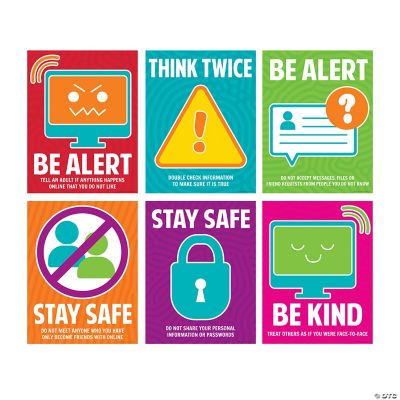 Digital Awareness Poster Set - 6 Pc. | Oriental Trading