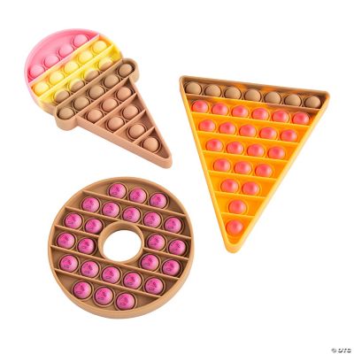 5" - 7 1/2" Fun Foods Lotsa Pops Pop Fidget Toys - 6 Pc.