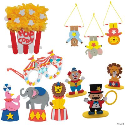 Bulk Circus Adventure Boredom Buster Craft Kit - Makes 60