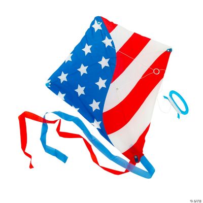 Premium Patriotic Kites with Tail - 12 Pc. - Discontinued