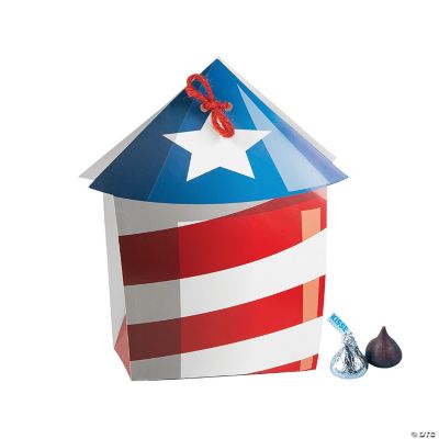 Patriotic Firework Favor Boxes - 12 Pc. - Discontinued