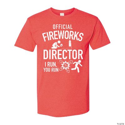 Fireworks Director Adult’s T-Shirt | Oriental Trading