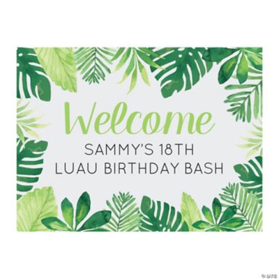 Personalized Palm Leaf Welcome Sign - Discontinued