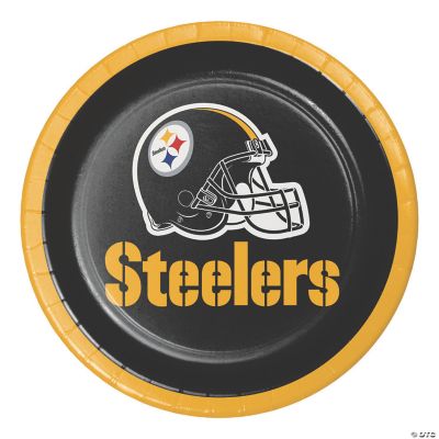 NFL Pittsburgh Steelers Paper Dessert Plates - 24 Ct. | Oriental Trading