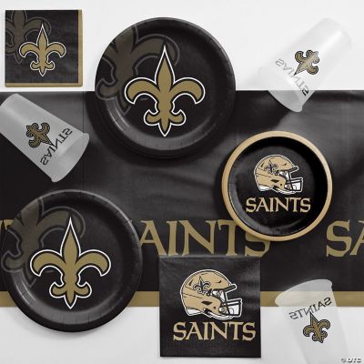 NFL New Orleans Saints Party Supplies Kit For 8 Guests | Oriental Trading