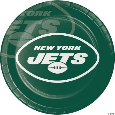 NFL New York Jets Paper Plates - 24 Ct. | Oriental Trading