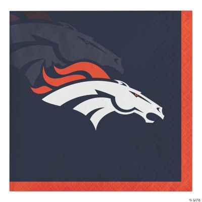 Nfl Denver Broncos Beverage Napkins 48 Count