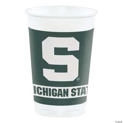 Ncaa Michigan State University Plastic Cups - 24 Ct. | Oriental Trading