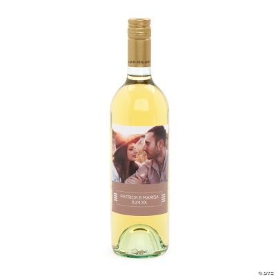 Custom Photo Gold Wine Bottle Labels - 12 Pc. | Oriental Trading