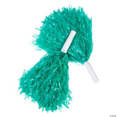Teal Cheer Pom-Poms - 12 Pc. | Oriental Trading