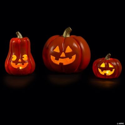 Light-Up Jack-O’-Lantern Halloween Decorations - Discontinued
