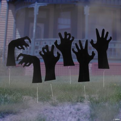 Zombie Hand Yard Stakes Halloween Decorations - 6 Pc.