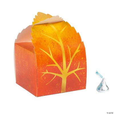 Fall Leaf Favor Boxes - 12 Pc. - Discontinued