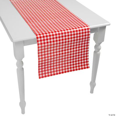 Red Gingham Table Runner