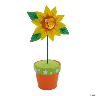 Sunflower Flower Pot Craft Kit - Makes 6 | Oriental Trading