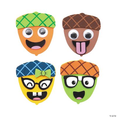 Silly Acorn Magnet Craft Kit - Makes 12