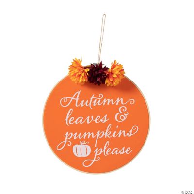 Embroidery Hoop Iron-On Fall Craft Kit - Discontinued