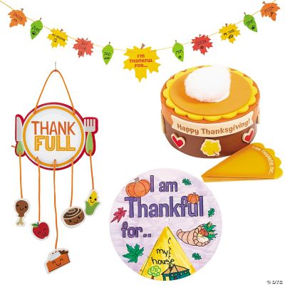 Bulk 48 Pc. Thanksgiving Thankful for Craft Kit Assortment - Makes 48