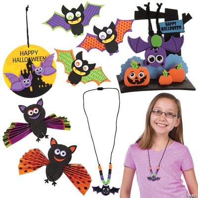 Bulk Basically Halloween Bats Craft Kit Assortment - Makes 60 ...