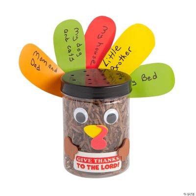 Religious Thankful for Turkey Jar Craft Kit - Makes 12 - Discontinued