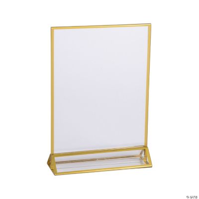 Clear Table Frame with Gold Trim | Oriental Trading