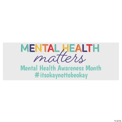 90" x 29" Mental Health Matters Custom Banner -Large | Oriental Trading