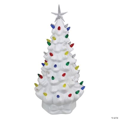 Northlight - 14.5" LED Lighted Retro Table Top Christmas Tree with Star ...