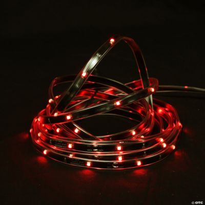 Northlight 18' Red LED Outdoor Christmas Linear Tape Lighting - Black ...