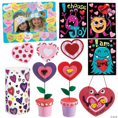 Bulk 72 Pc. Valentine Craft Kit Assortment - Makes 72