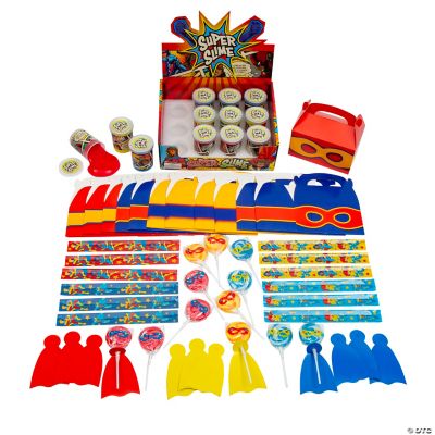48 Pc. Superhero Party Favor Kits for 12 | Oriental Trading