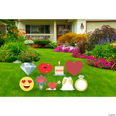 16" x 16" Love Icons Yard Sign Kit - 9 Pc. | Oriental Trading