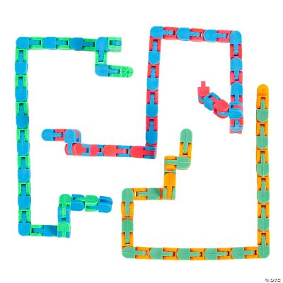 12" Multi-Color Wacky Tracks Red, Green and Orange Fidget Toys - 12 Pc ...