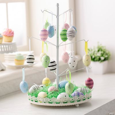 White Metal Ornament Tabletop Tree | Oriental Trading