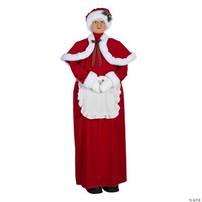 5 Ft. Standing Classic Mrs. Claus Polyester Christmas Decoration