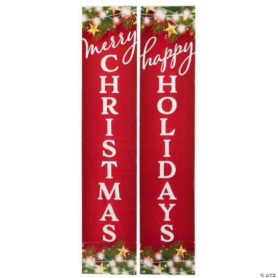 72" Christmas Pillar Buntings - 2 Pc. - Discontinued