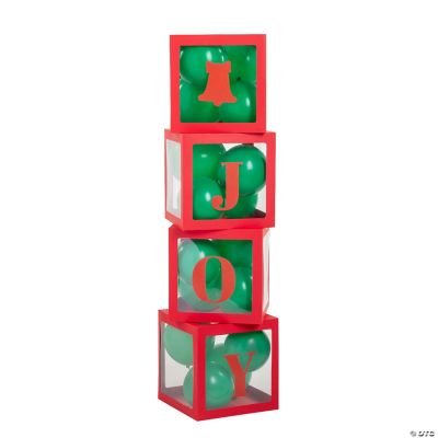 Christmas Balloon Block Boxes - 4 Pc. | Oriental Trading