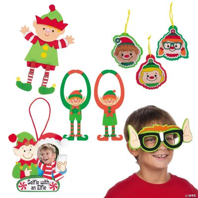 Bulk 60 Pc. Christmas Elf Craft Kit Assortment