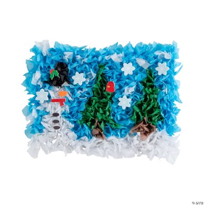 Winter Scene Tissue Paper Craft Kit - Makes 12