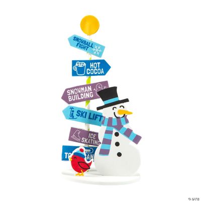 Winter Directional 3D Sign Craft Kit - Makes 12 - Discontinued