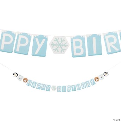 Winter Animals Party Pennant Banner | Oriental Trading