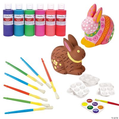 DIY Ceramic Bunny Bank Kit - 42 Pc. | Oriental Trading