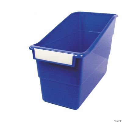 (6 EA) Shelf File Storage Bin With Label Holder | Oriental Trading